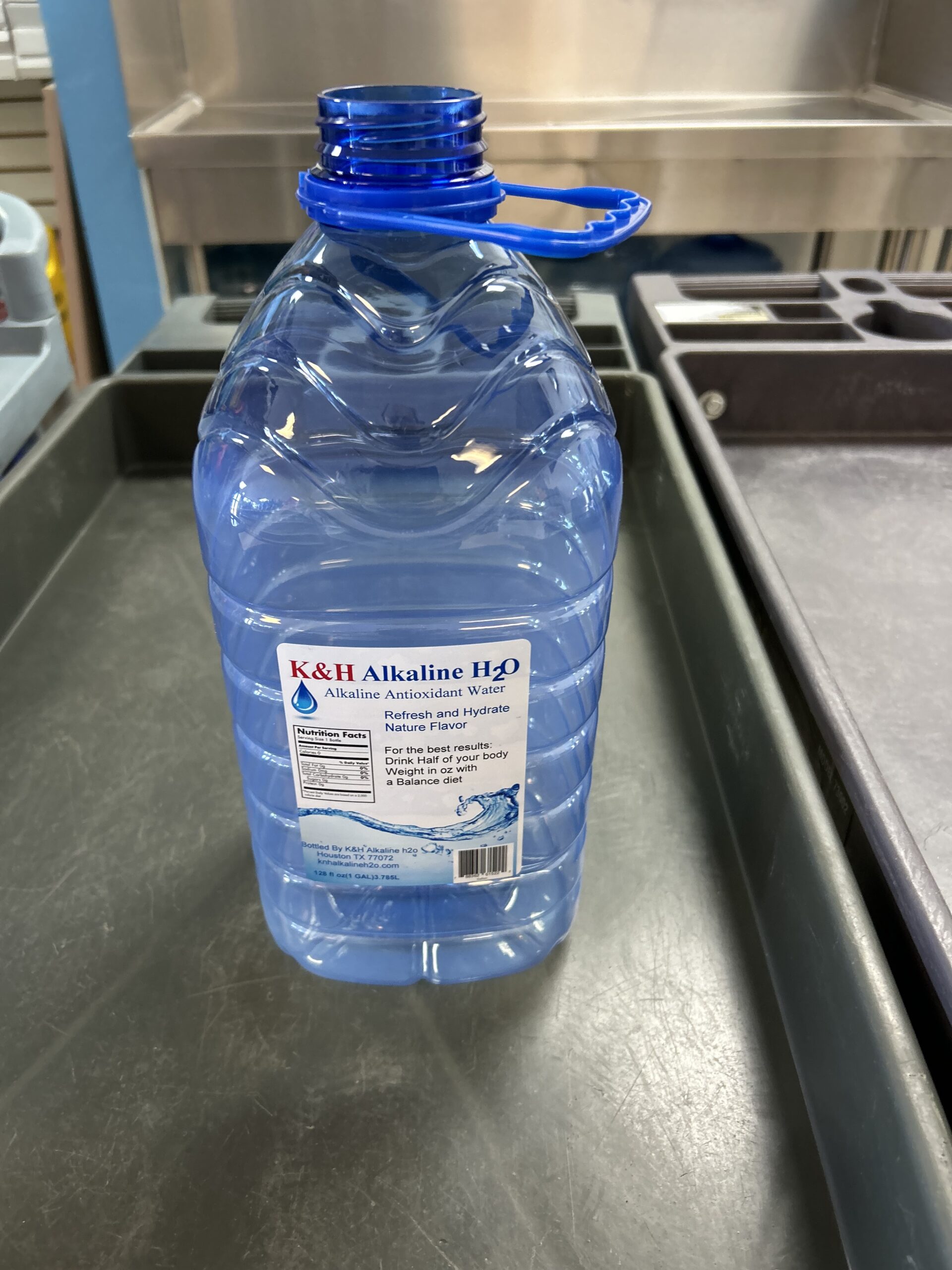 Blue And Clear Gallon jug - Alkaline water | K&H Alkaline h2o| Alkaline ...